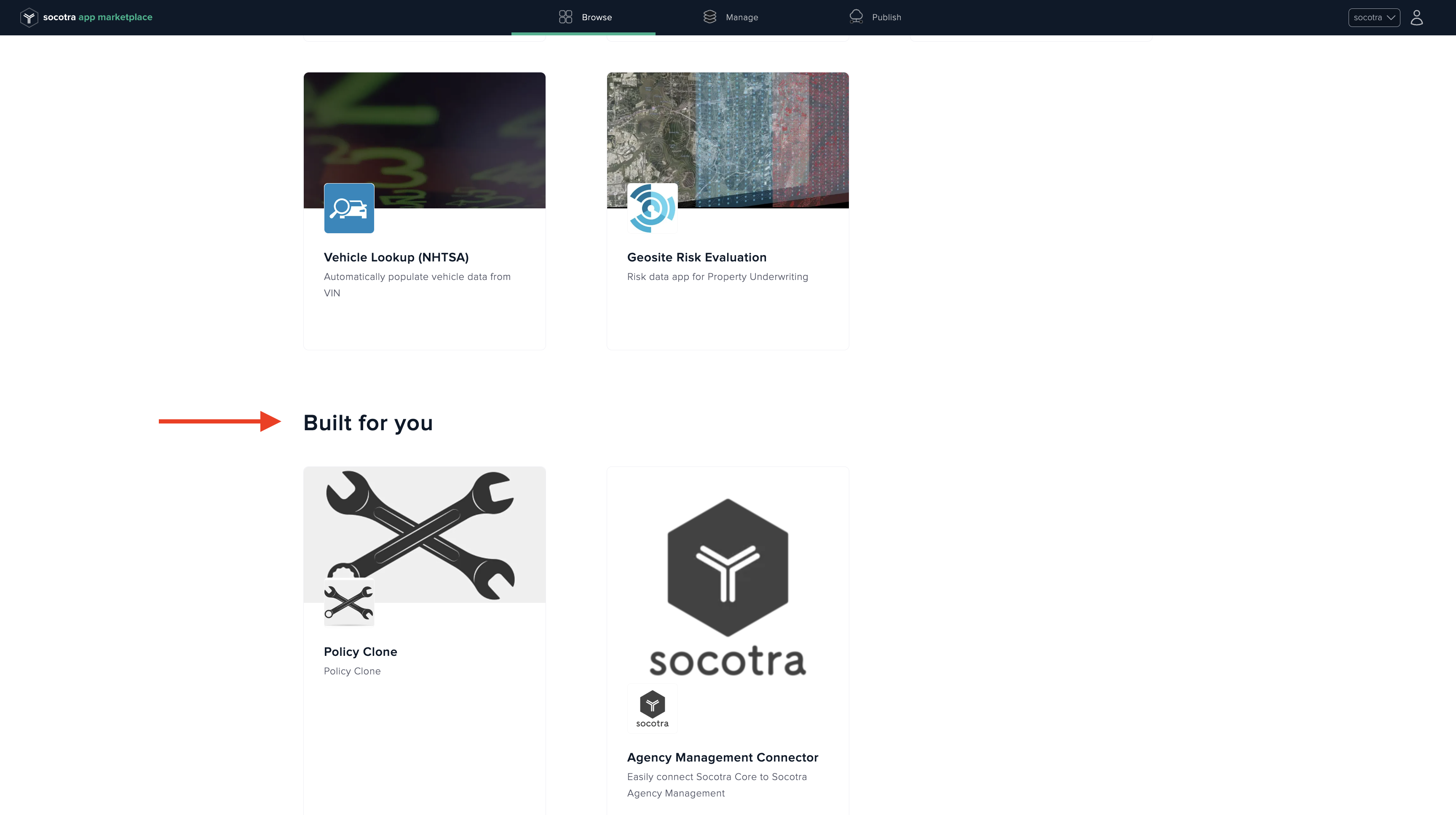 Start an app · Socotra Marketplace | Documentation